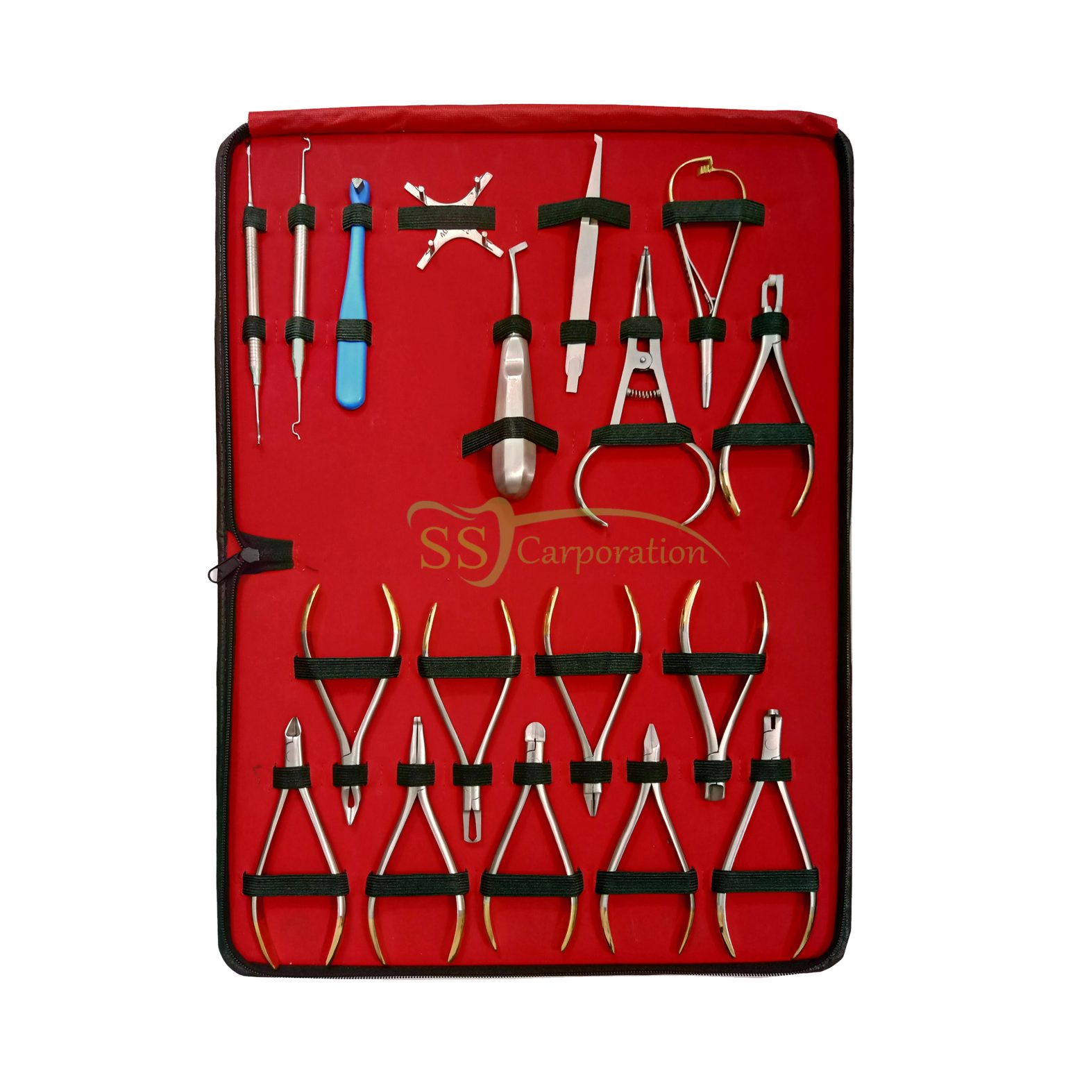 Dental Orthodontic Pliers Instrument Kit, Orthodontic Kit, 18 Pieces ...