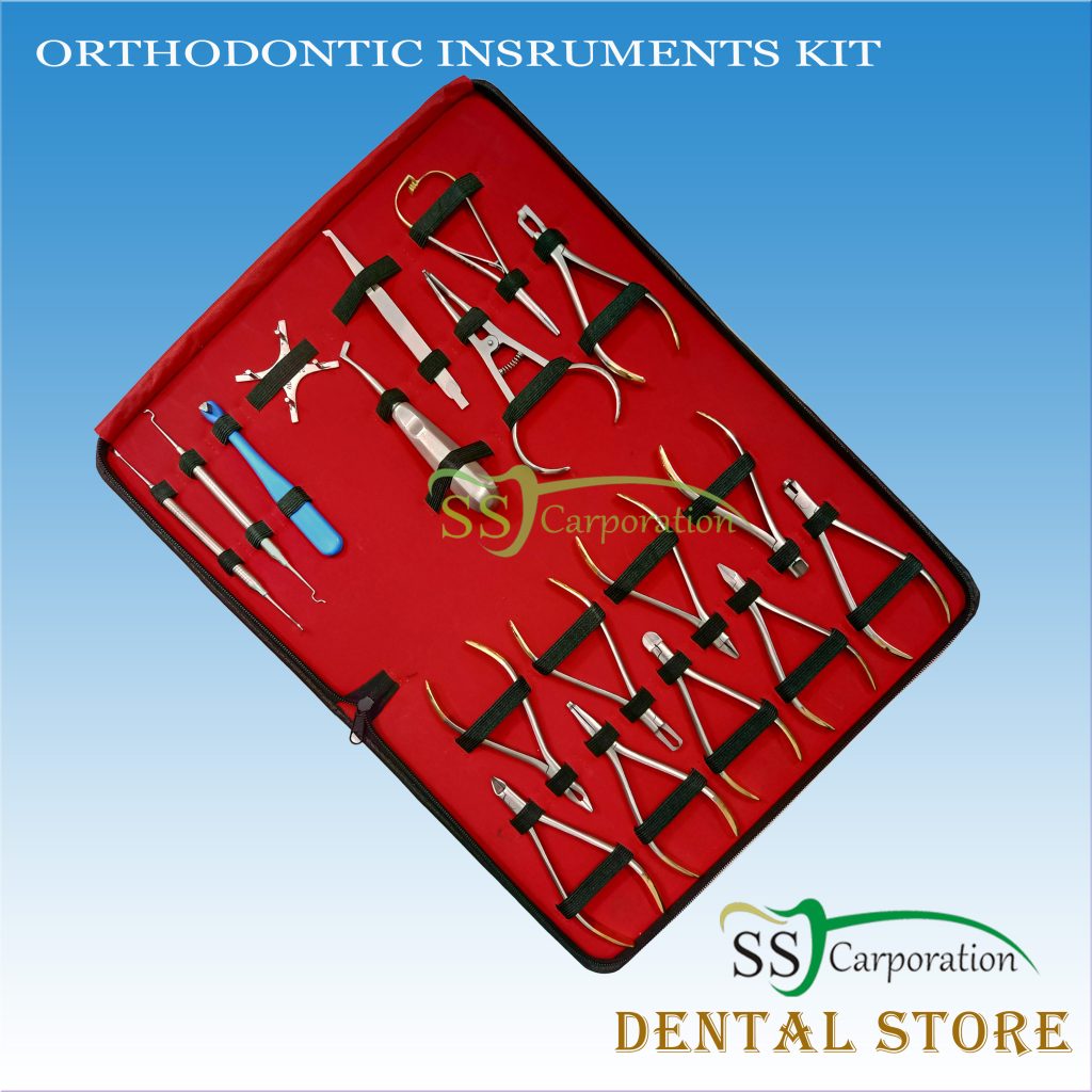 Dental Orthodontic Pliers Instrument Kit, Orthodontic Kit, 18 Pieces ...