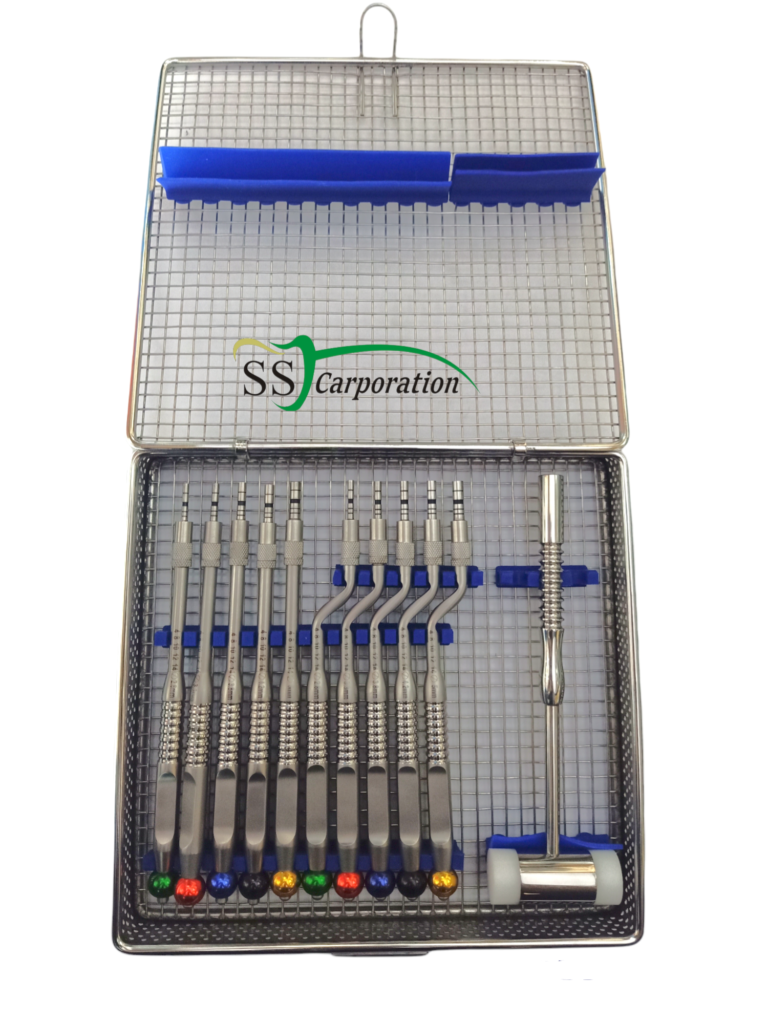 Dental Osteotomes Straight and Curved/Concave End/Tip Bone Spreading ...