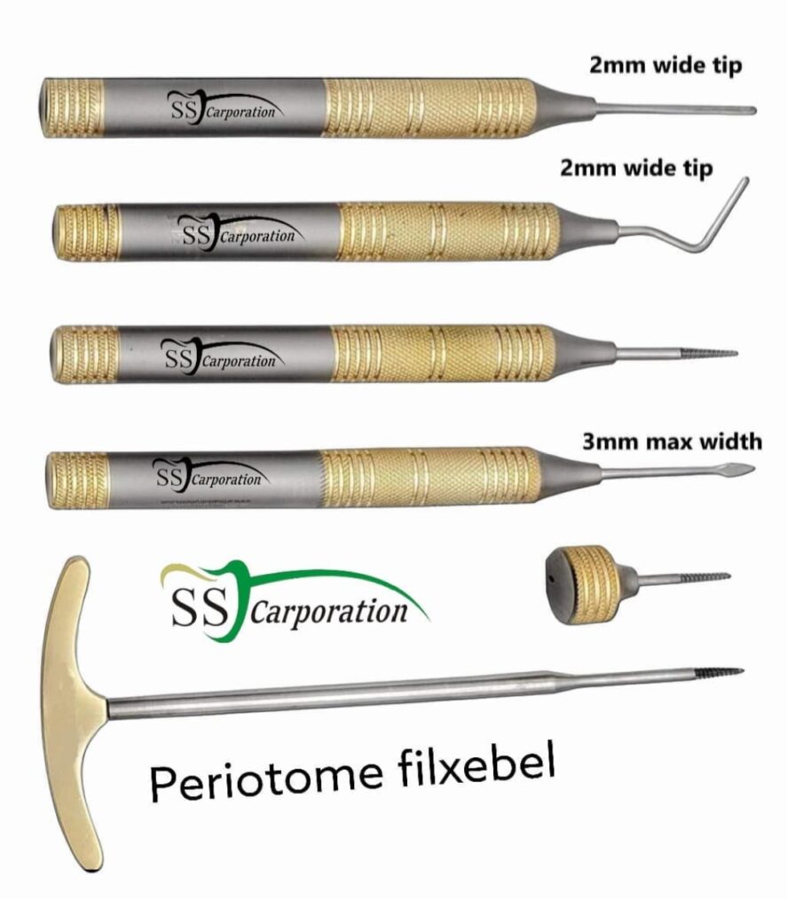 Flex Periotome Root Extraction Screw Set Of 6 Dental Root Extraction ...